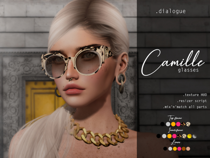 Second Life Marketplace Dialogue Camille Glasses